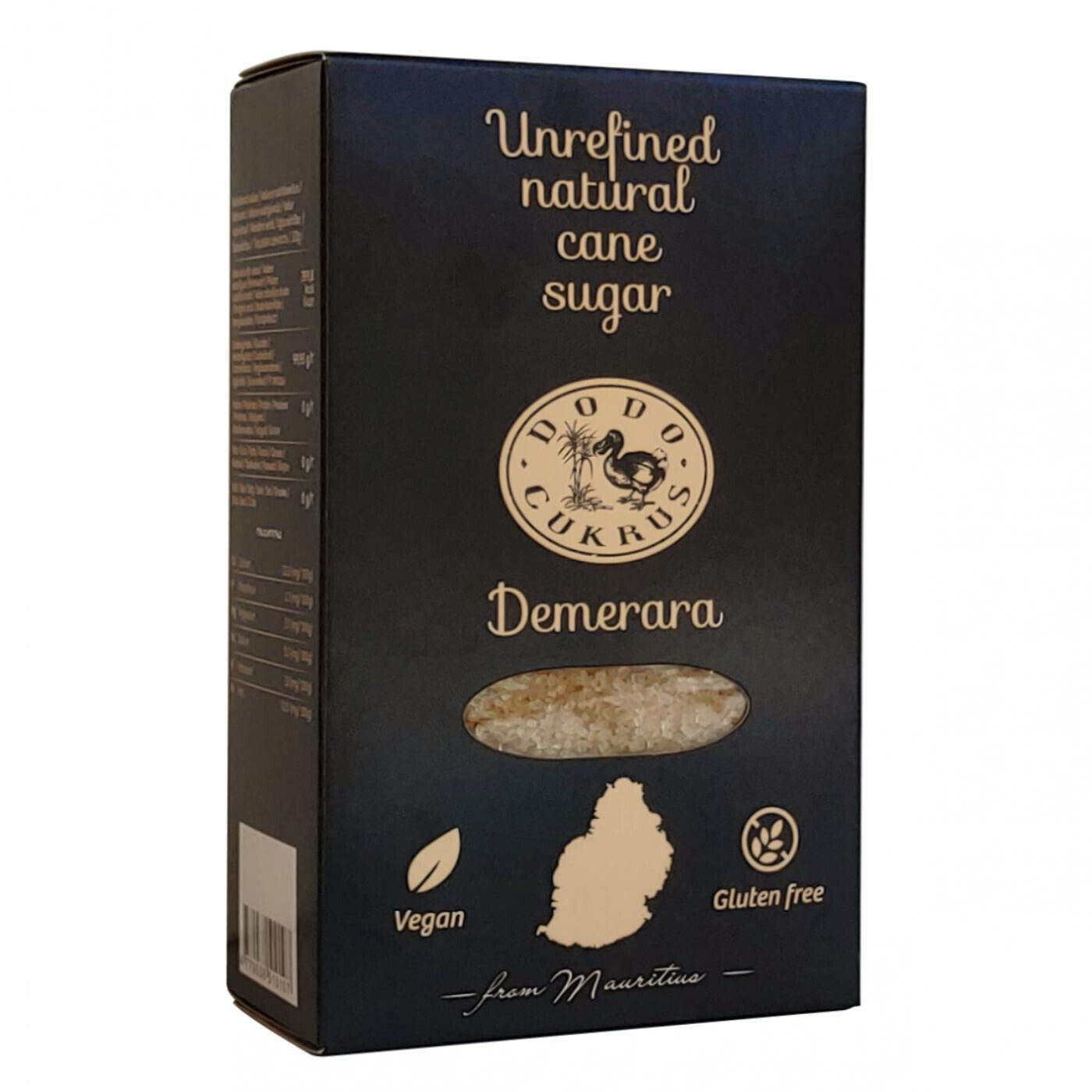 DODO Demerara Unrefined Natural Cane Sugar from Mauritius Vegan Gluten ...
