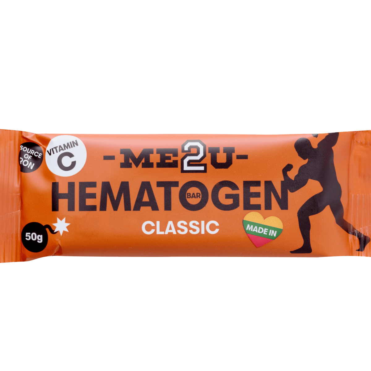 ME2U HEMATOGEN Classic Bar Source of Iron Energy & Vitamin C 50g 1.8oz ...