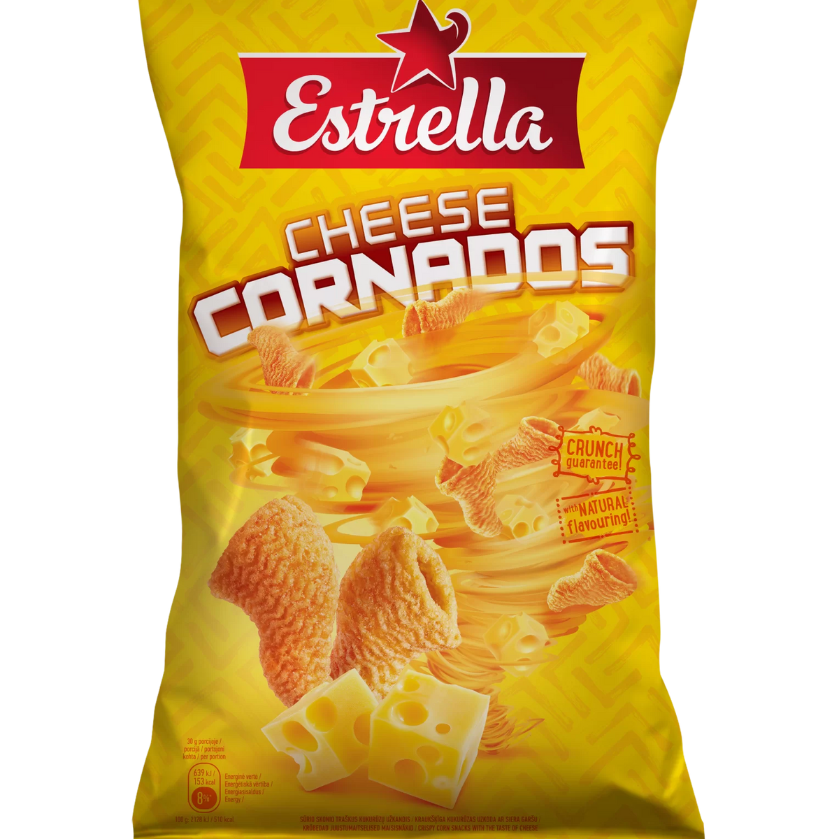 ESTRELLA CHEESE CORNADOS Flavor Puffed Corn Chips 110g – Tom's Grocery